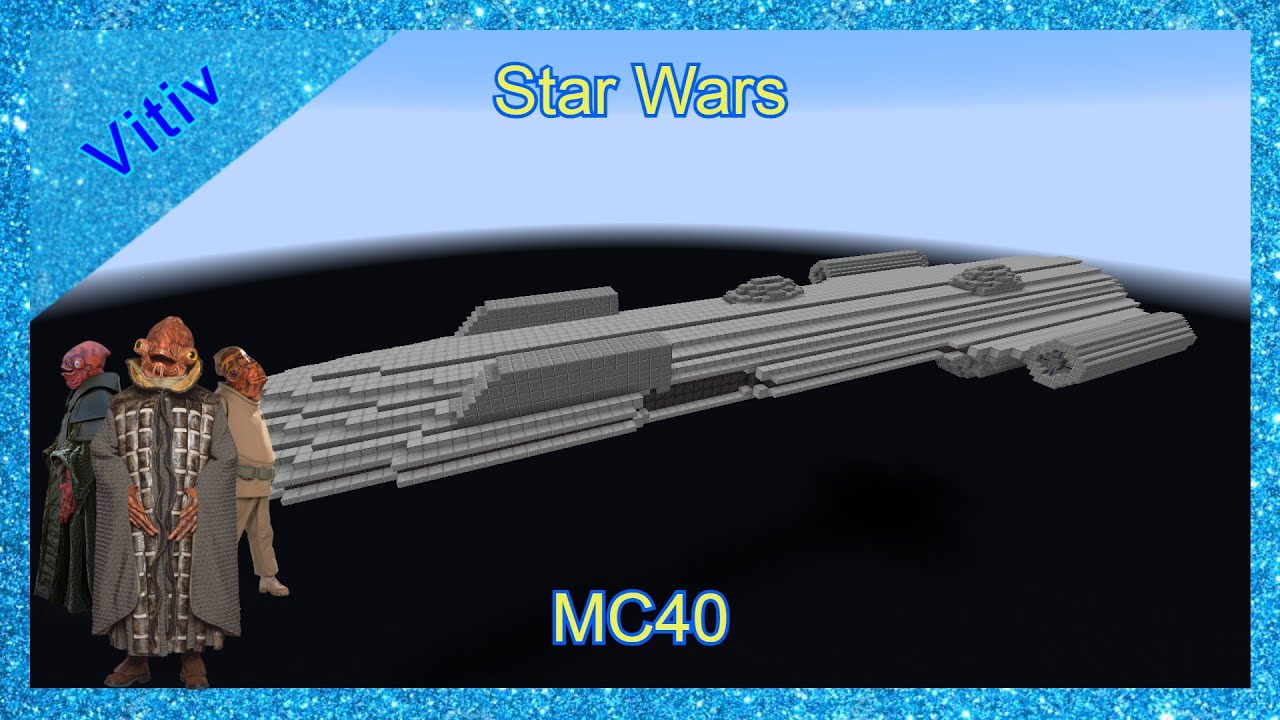 Star Wars MC40a Light Cruiser in Minecraft - Tutorial - YouTube