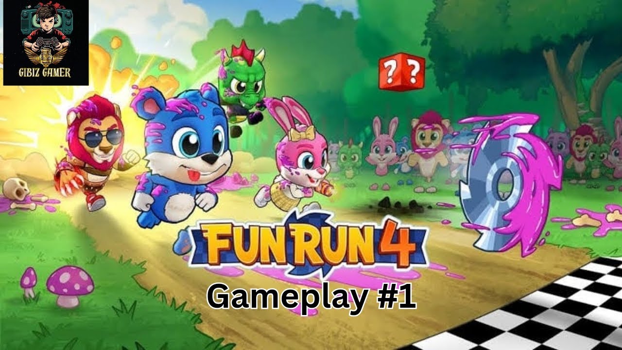 FUN RUN 4 Gameplay in Mobile 📲 easy classic | GIBIZ GAMER | - YouTube