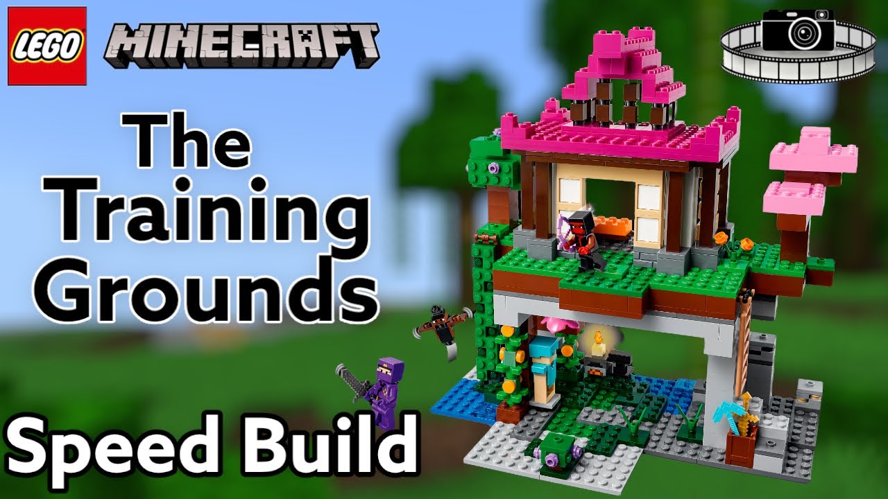 LEGO Minecraft 21183 The Training Grounds | Stop Motion Speed Build ...