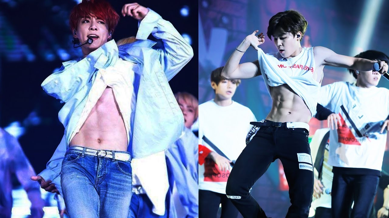 BTS Abs & Wardrobe Malfunctions Compilation💪 - YouTube