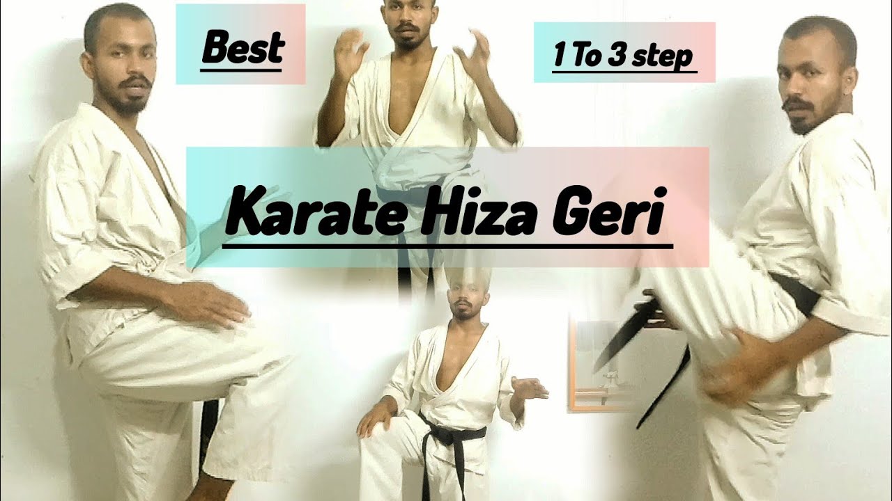 Karate Hiza Geri | 1 To 3 step | Best technique ⚡ - YouTube