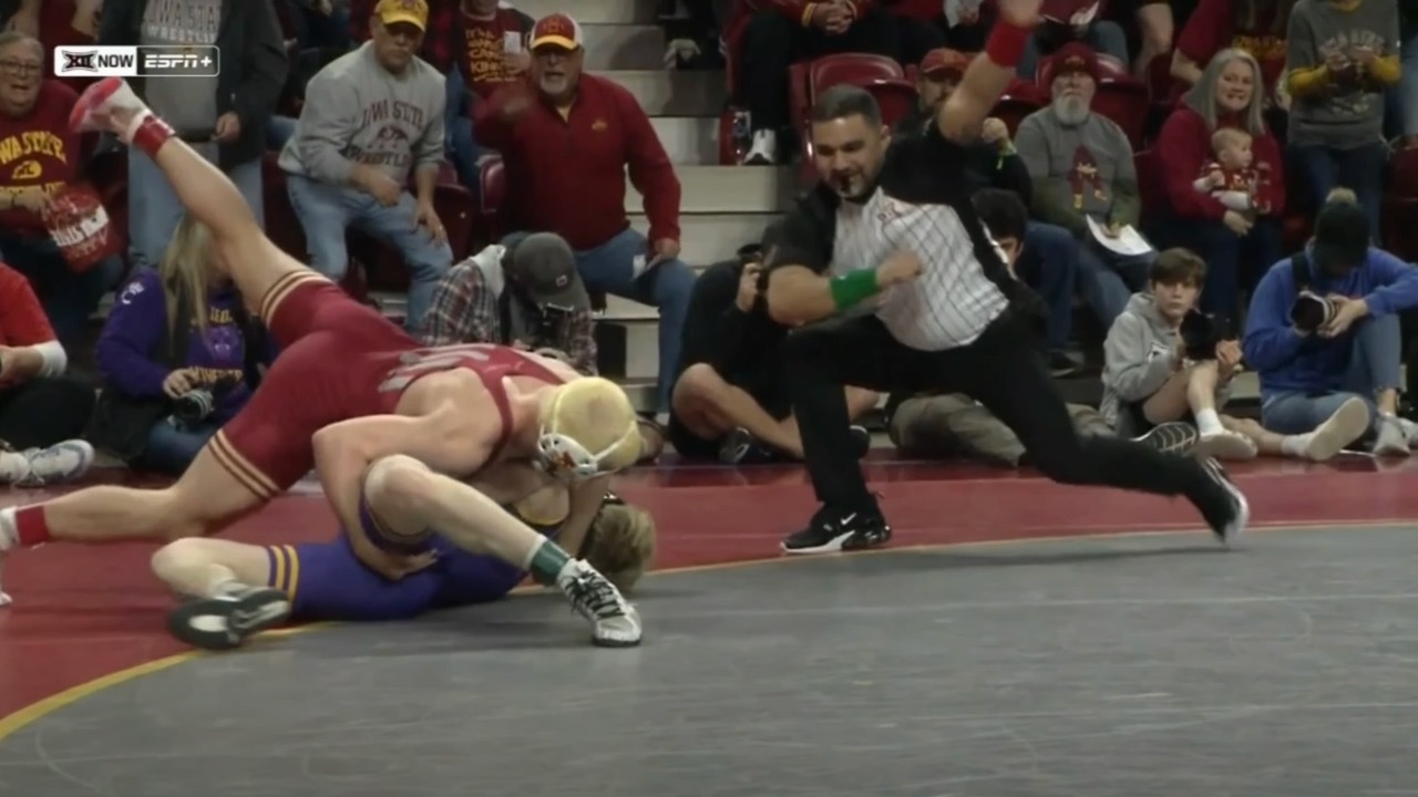 157lbs Ryder Downey (UNI) vs Cody Chittum (Iowa State) - YouTube