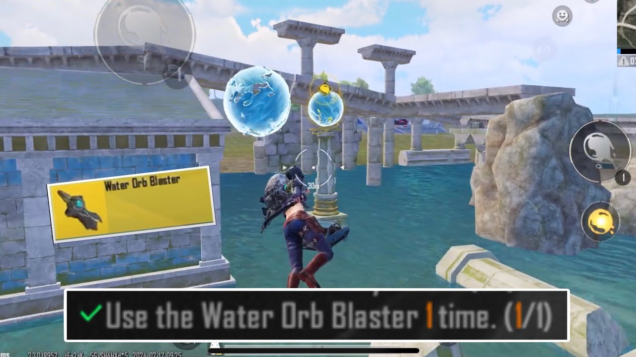 Use The Water Orb Blaster 1 Time | BGMI 3.3 Achievement Mission | Water ...