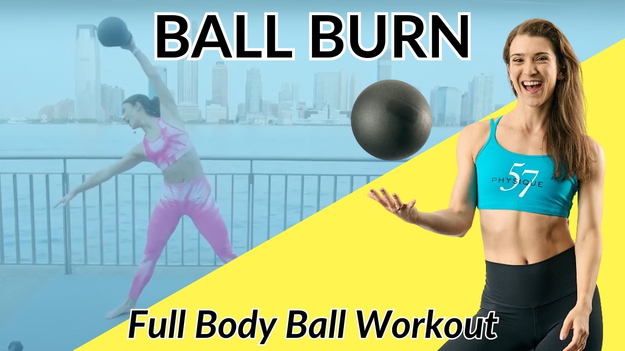 Lower Body Ball 🔥 | 15 minute Workout #lowerbodyworkout #barre - YouTube