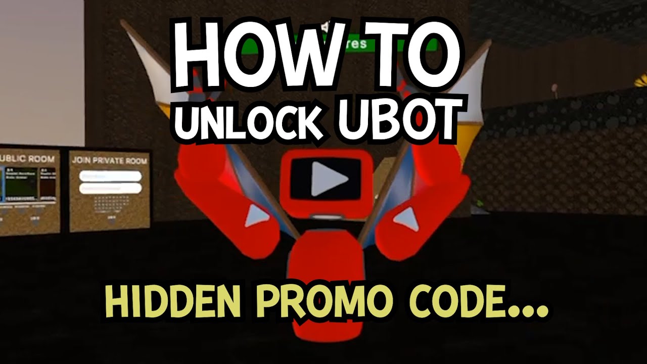 PROMO CODE - UNLOCK THE UBOT SKIN - YouTube