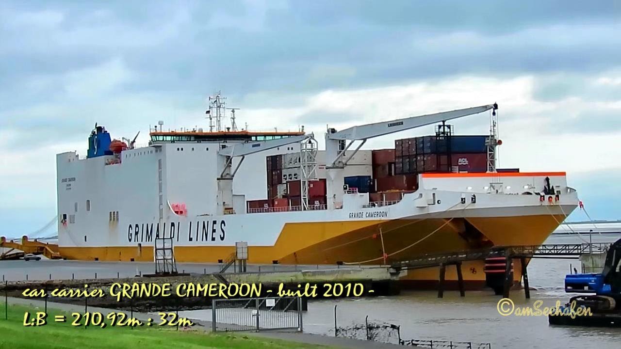 car carrier GRANDE CAMEROON ICEW IMO 9377482 Emden disembarking new ...