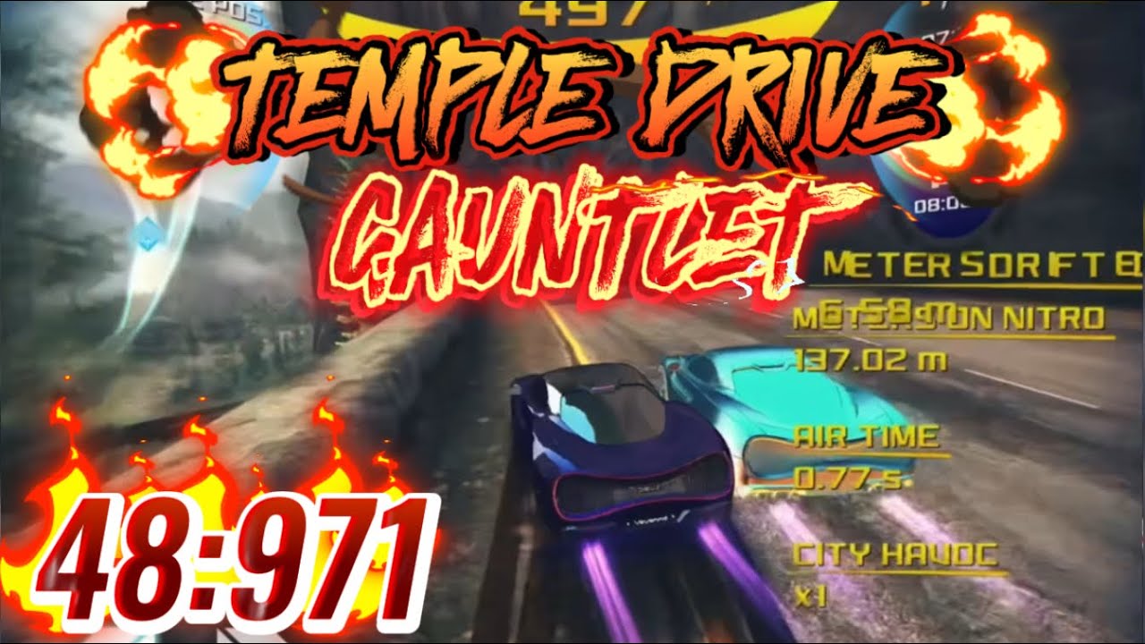Asphalt 8 Temple Drive Non-Ultimate Gauntlet Defense 48:971 PR 👍 ️ ...