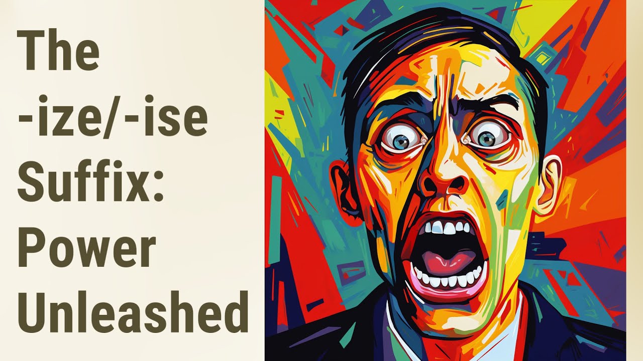 Enliven Your English with the Suffix -ize/-ise! - YouTube
