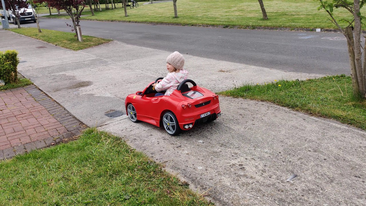 Feber Ferrari with12v battery, off-road tyres and 12v headlights ...