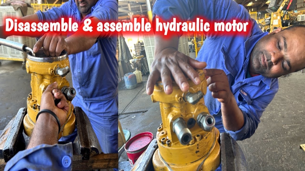 Disassemble & assemble hydraulic motor / Hydraulic motor repair - YouTube
