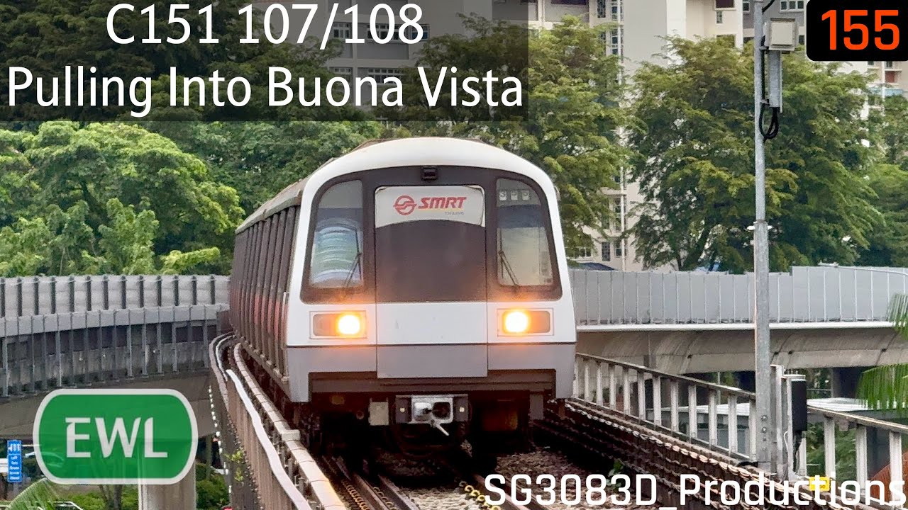 [SMRT][Retired] KHI C151 [107/108] - Pulling Into EW21 Buona Vista (EWL ...