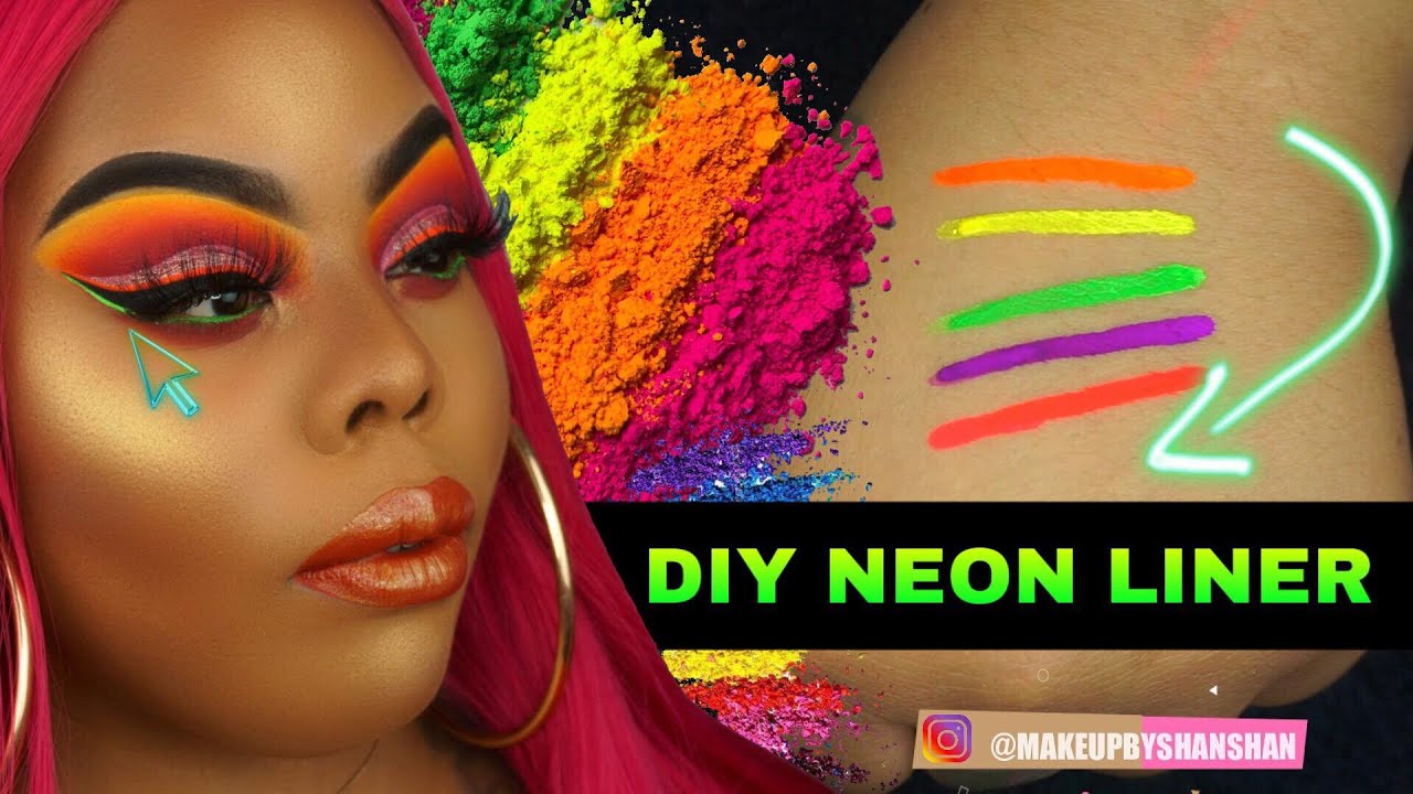 Easy DIY Neon Liner | Create Your Own Neon Liner | MakeupbyShanShan ...