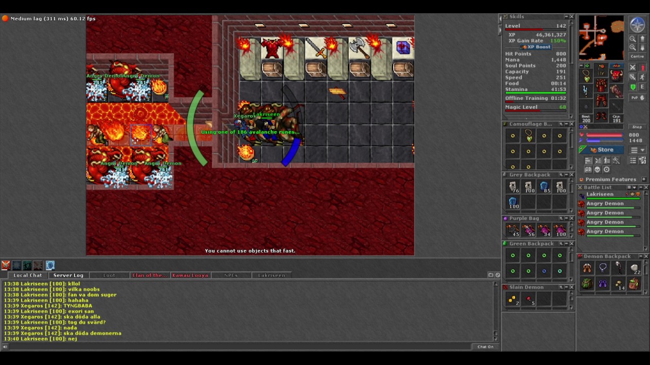 Tibia - Annihilator Quest Level 142 ED View - YouTube
