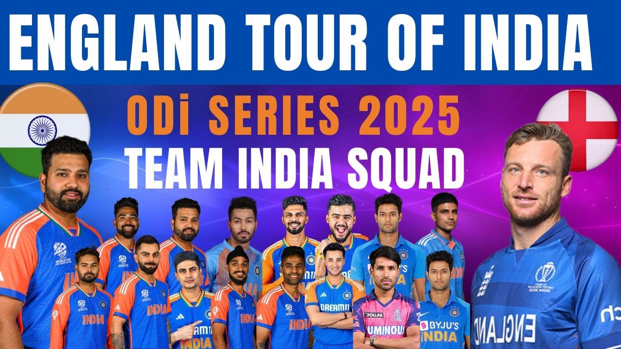 India vs England ODI Series 2025 | India vs England ODI Schedule ...