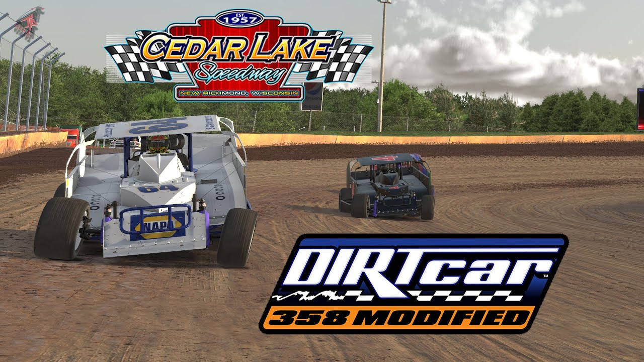 iRacing - 358 Modifieds - Cedar Lake Speedway - YouTube