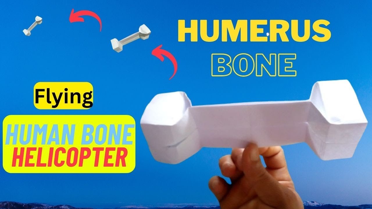 How to make a helicopter like humerus bone || Flying helicopter like ...