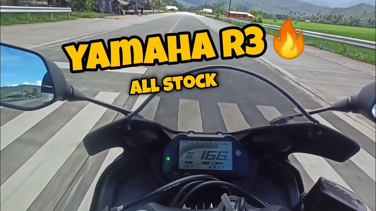 Yamaha YZF-R3 (All Stock) Top Speed - YouTube
