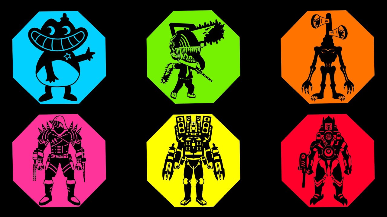 Skibidi Toilet, Sheriff Toaster, Chainsawman, Siren Head, Titan Drill ...