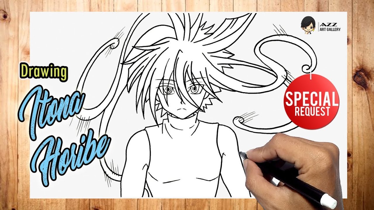 Drawing Itona Horibe from Assassination Classroom - YouTube