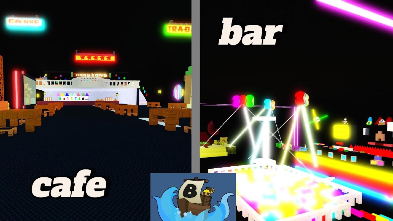 ROBLOX l caffe và quán bar trong BUILD A BOAT FOR TREASURE !!!! - YouTube