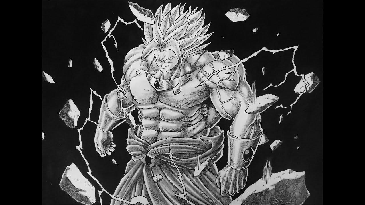Drawing - Broly the Legendary Super Saiyan - YouTube
