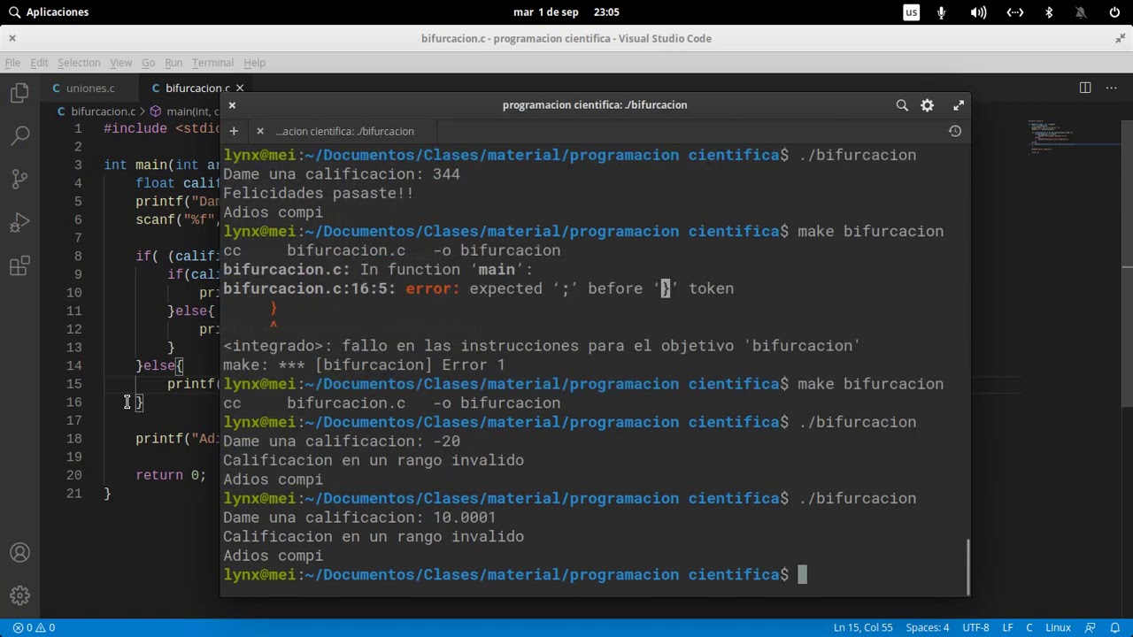 Programación de if-else en Lenguaje C - YouTube