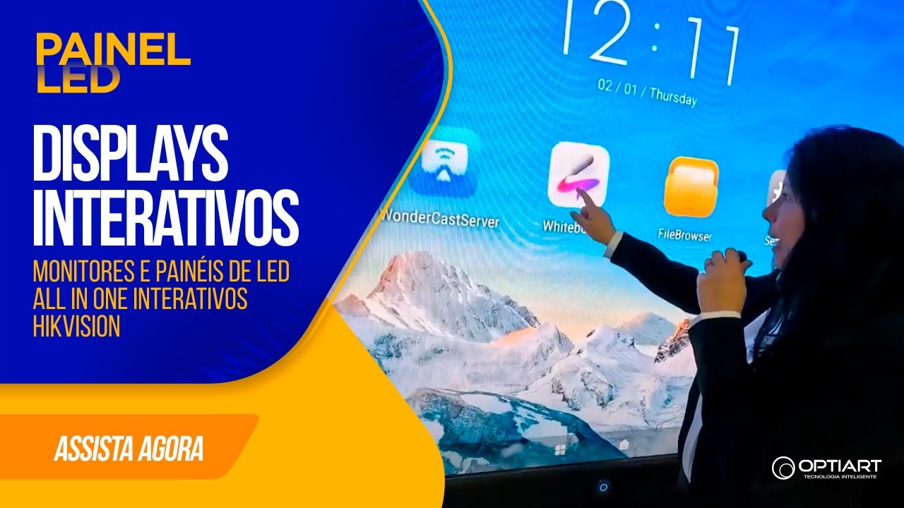 Displays Interativos Hikvision - YouTube
