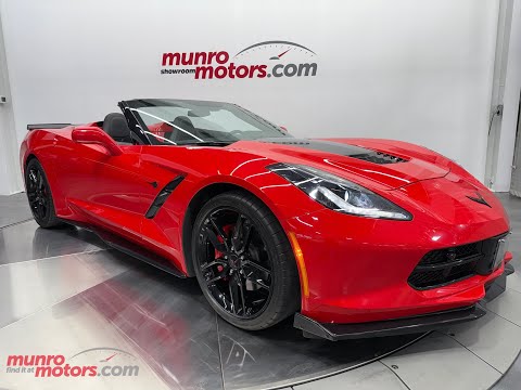 2019 Corvette Convertible 2LT Torch Red 7 spd Ground FX Z51 style ...