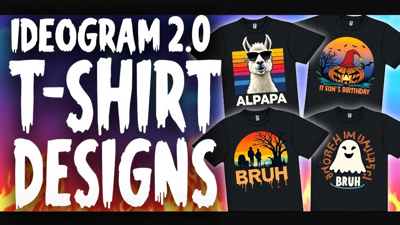 🚀 NOUVEAU IDEOGRAM 2.0 : Gagnez un 💰 REVENU PASSIF avec des 👕 DESIGNS ...