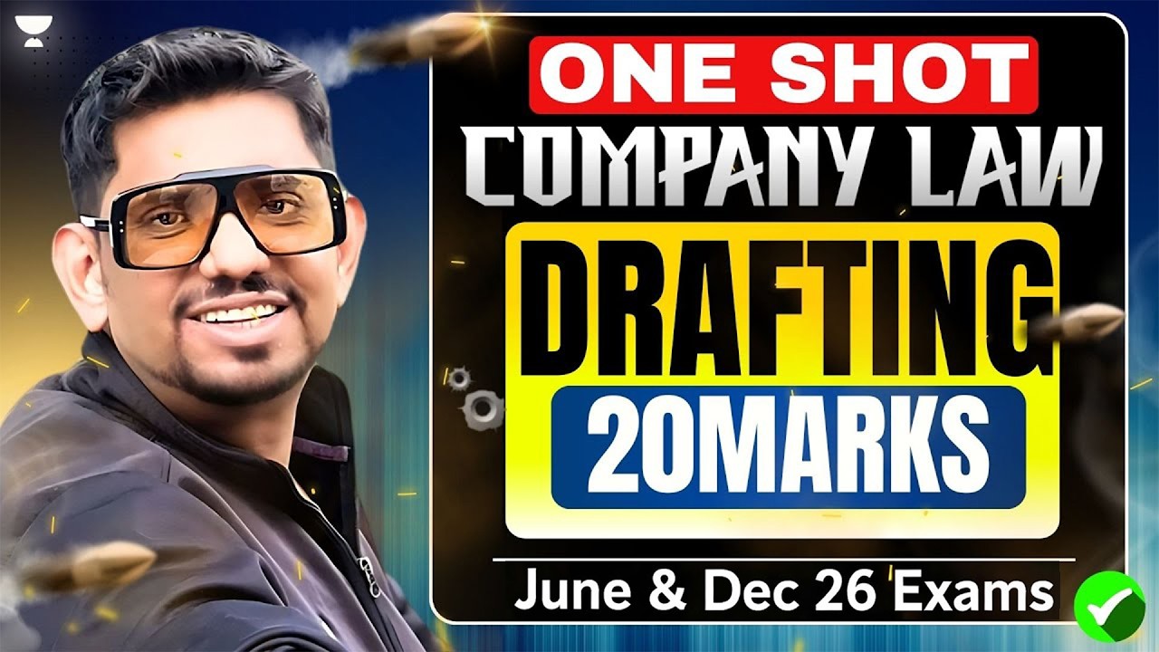 CLAW MARATHON | DRAFTING | DEC 25 | ONE SHOT REVISION | CS EXECUTIVE ...