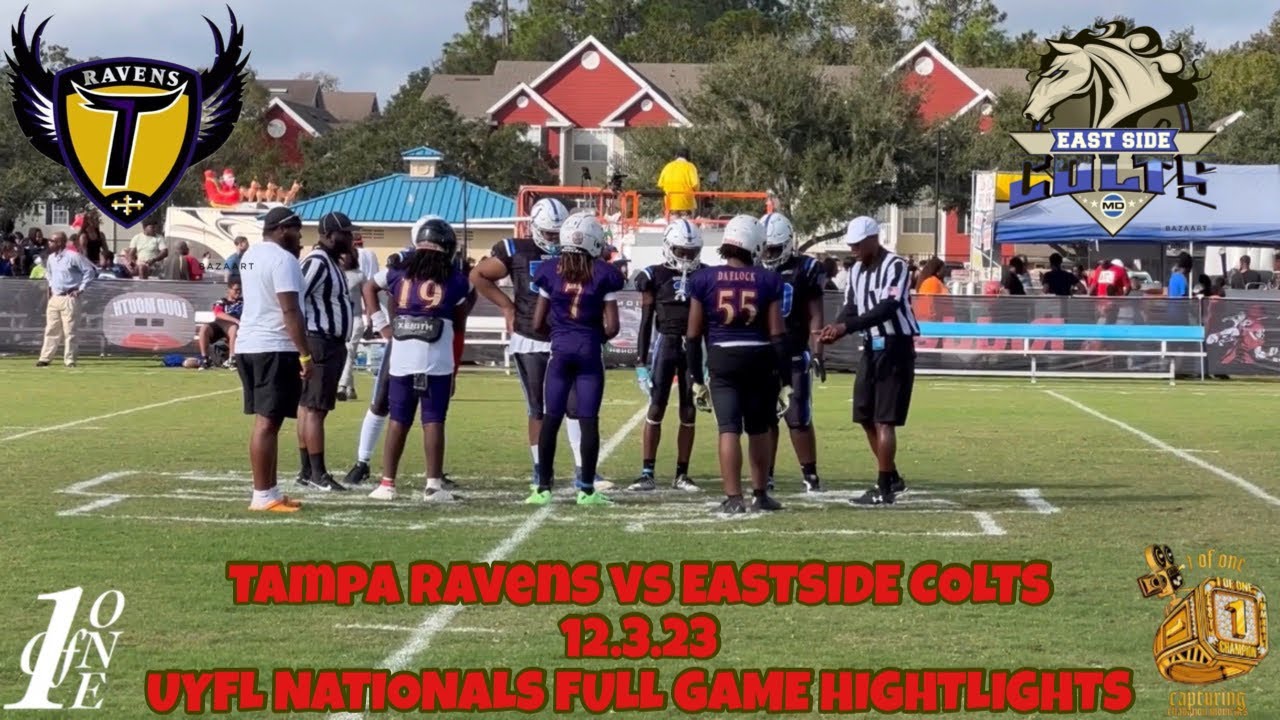 Tampa Ravens vs Eastside Colts 12.3.23 UYFL Nationals Full Game ...