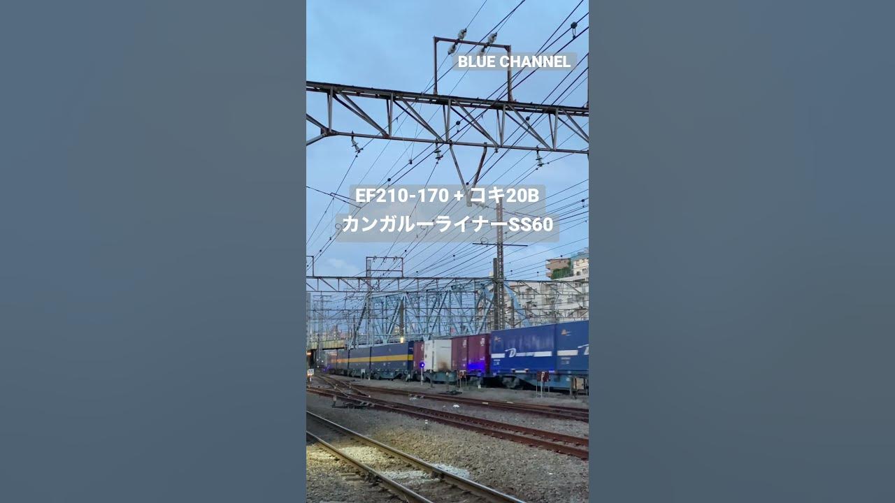 (貨物列車) 2023/04/18 2058レ EF210-170 + コキ20B カンガルーライナーSS60 #Shorts - YouTube