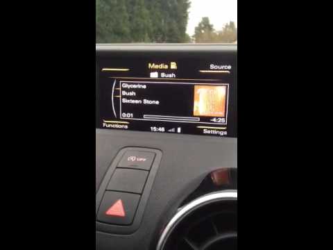 Audi A1 - Multimedia Interface (MMI) working inc. cover art - YouTube