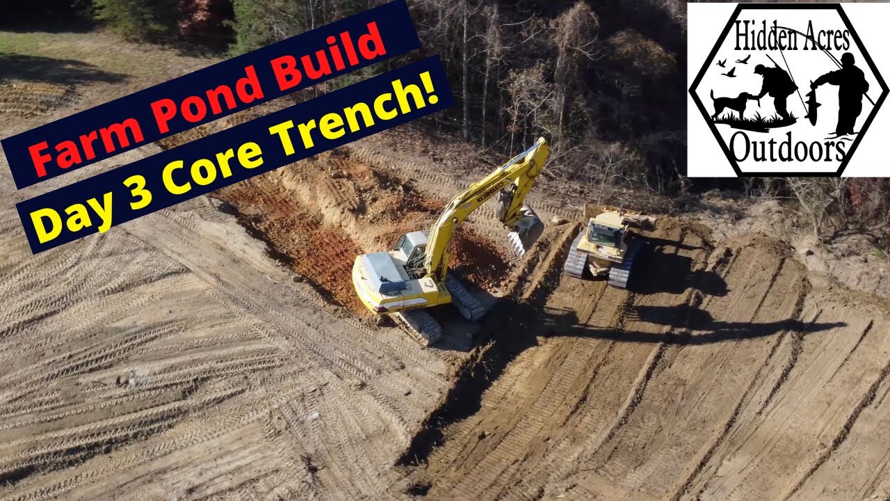 Farm Pond Build Day 3 4K - YouTube