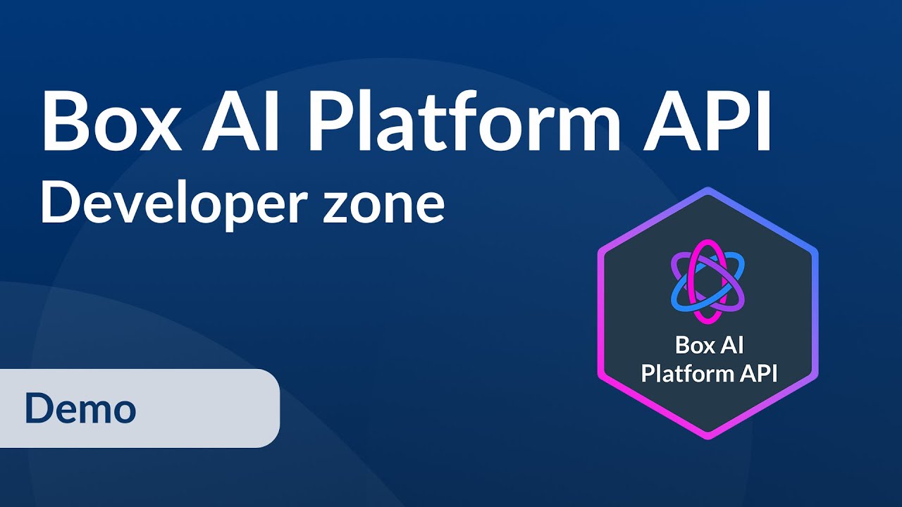 Box AI Platform API - Developer zone - YouTube