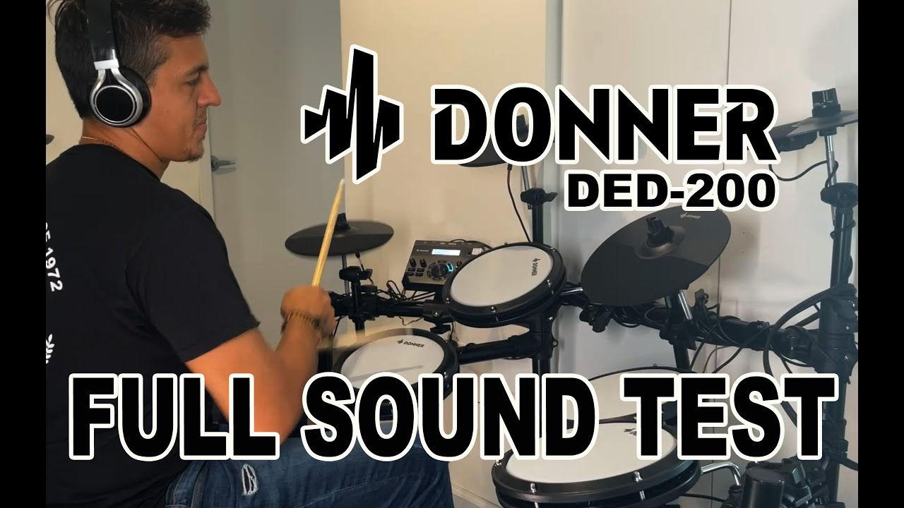 Donner DED-200 E-Drum Sound Test - Is it worth the price? - YouTube