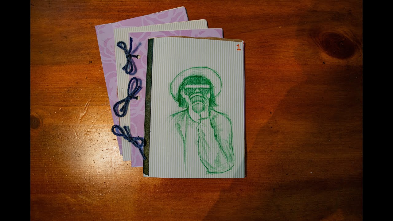 Draw-a-day Handmade Sketchbooks - YouTube