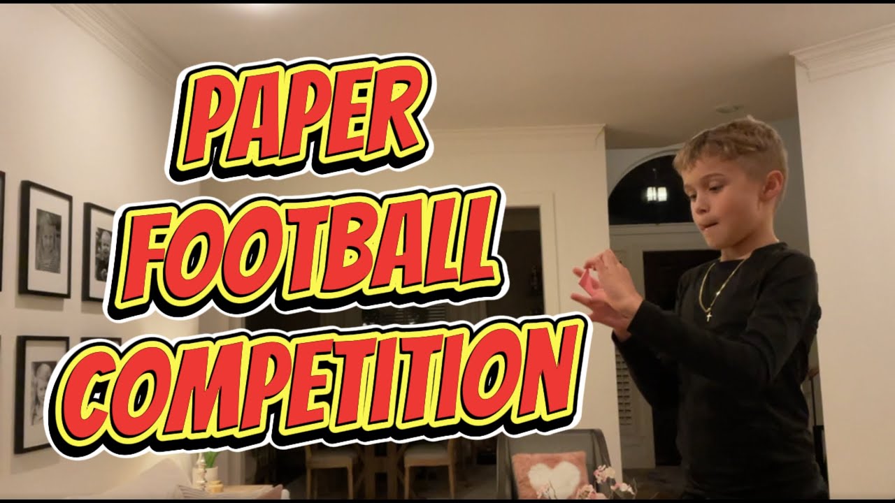 Paper Football Competition - YouTube