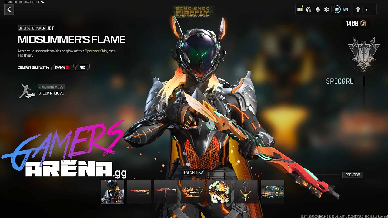 COD MW3 Tracer Pack ECHO ENDO FIREFLY Operator Bundle Hard Unlocked PS XBOX PC - Ultra Rare ...