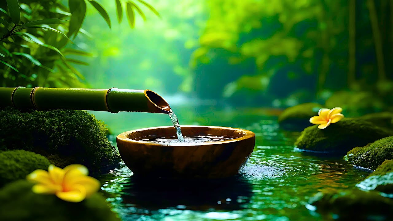 Relaxing Music with Running Water Sound | Reduce Stress, Anxiety ...