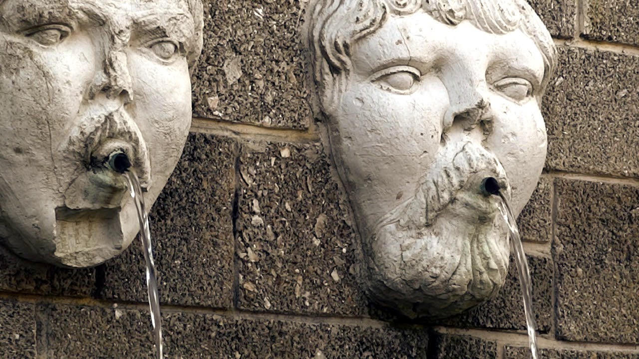 Statue Face Water Fountain | VidsPlay | Royalty Free Video - YouTube