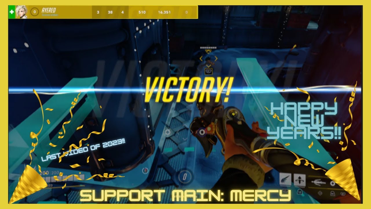 Support Main: Mercy- Happy New year- Overwatch 2- Season 8 - YouTube
