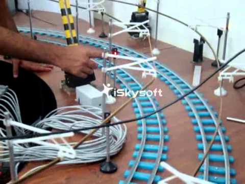 Rail Signalling Working Model - I (LC Gate operation) - YouTube