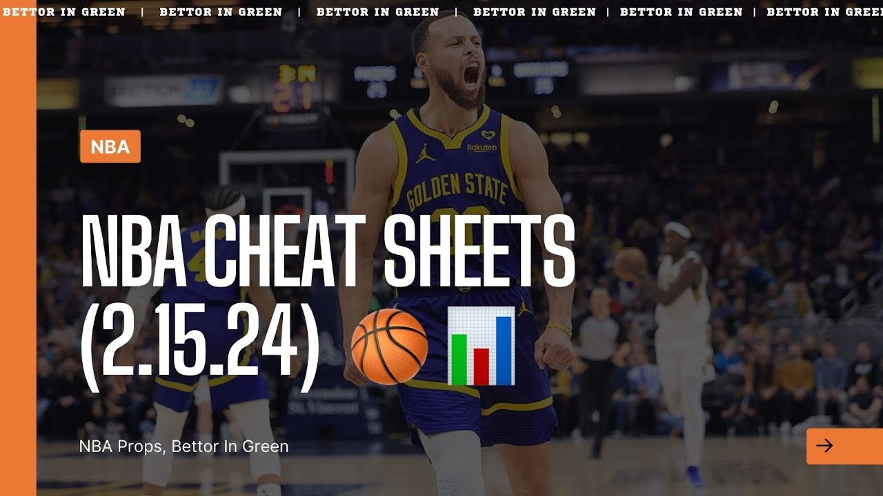 Best NBA Player Props Today 2.15.24 | FREE NBA Cheat Sheets - YouTube