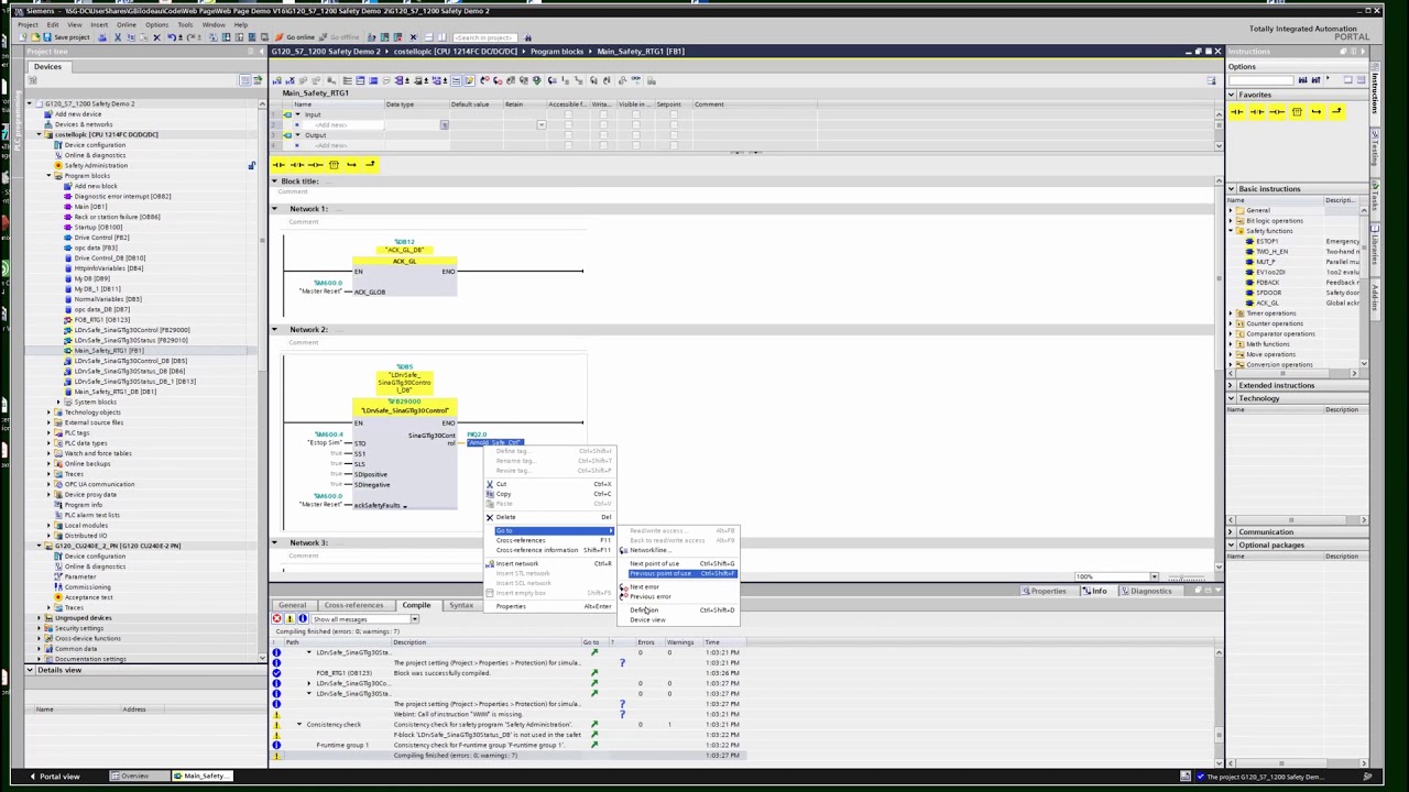 G120 Safety ProfiSafe part 1 - YouTube