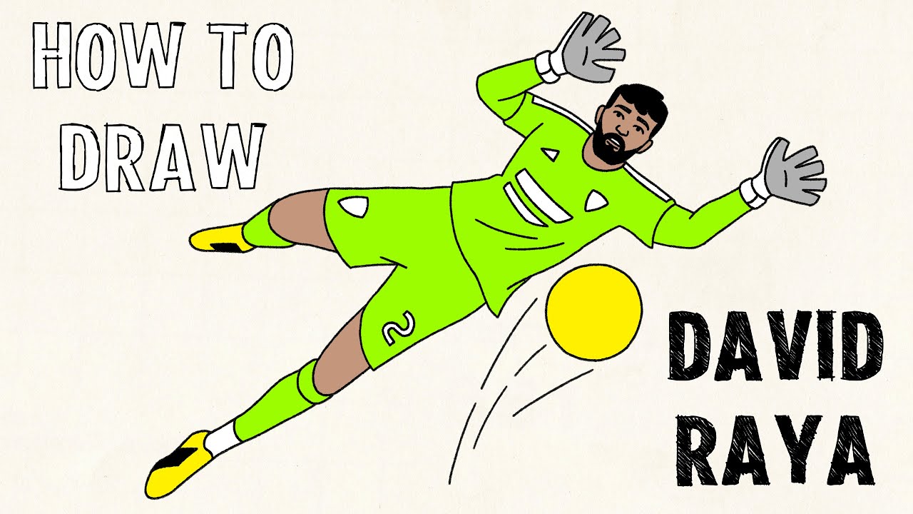 Arsenal Goalkeeper DAVID RAYA drawing tutorial! - YouTube
