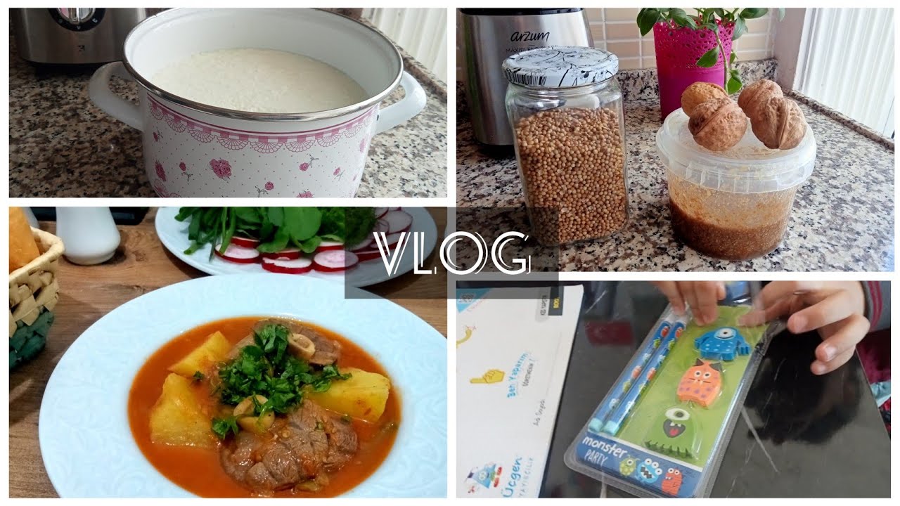 VLOG🌿 YADDAŞ GÜCLƏNDİRƏN bal,qoz kişniş toxumu qarışımı/EVDƏ QATIQ ...