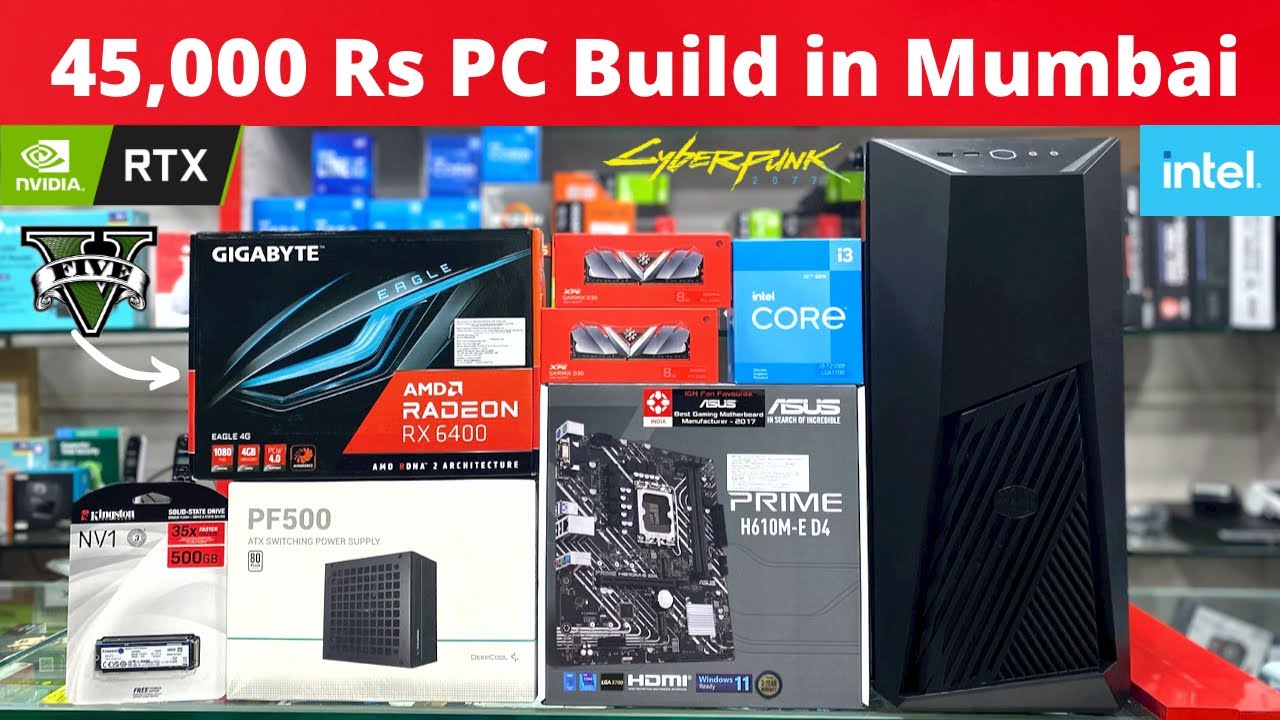 Rs 45,000 Ultimate Gaming PC Build with RX 6400 GPU | Pheonix ...