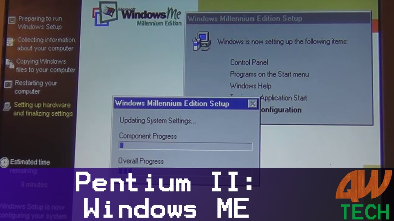 Pentium II Machine Part II - Installing Windows ME - YouTube