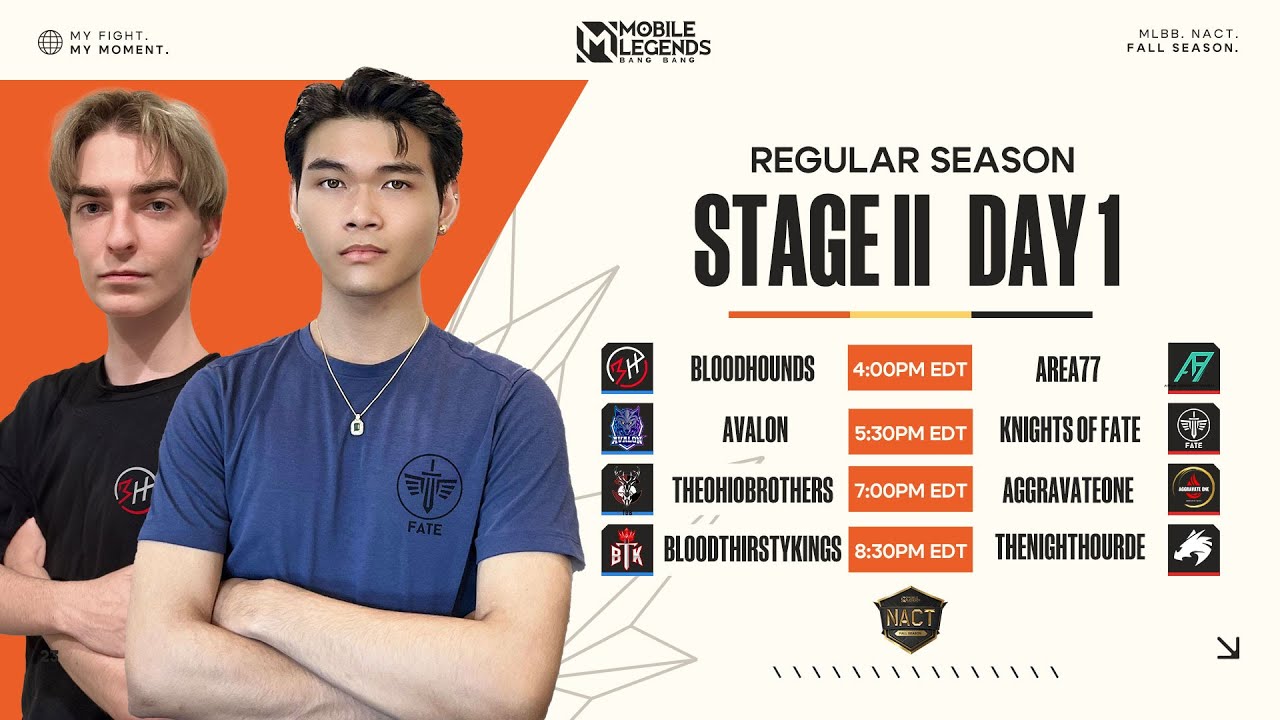 2023 NACT Fall Regular Season Stage 2 Day 1 | Mobile Legends: Bang Bang ...